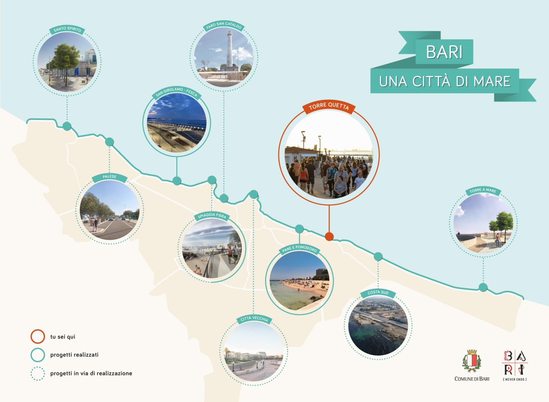 Bari e il mare: foto-racconto con cartelli sulla costa - Foto 2 di 4 ...