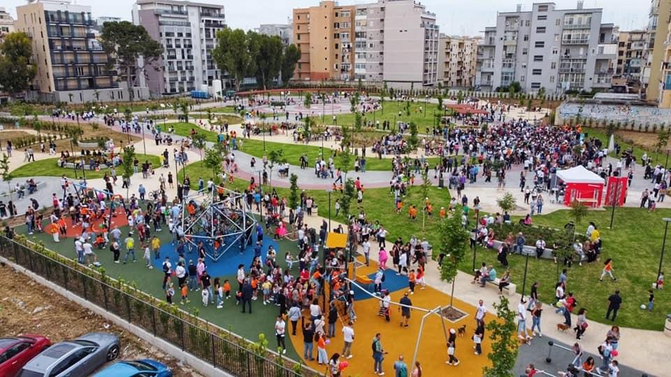 Bari, inaugurato il Parco Maugeri: grande festa nel quartiere Libertà ...