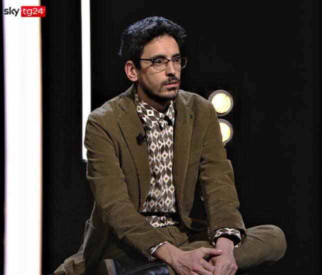 Il comico e conduttote Valerio Lundini ospite di Omar Schillaci a ...