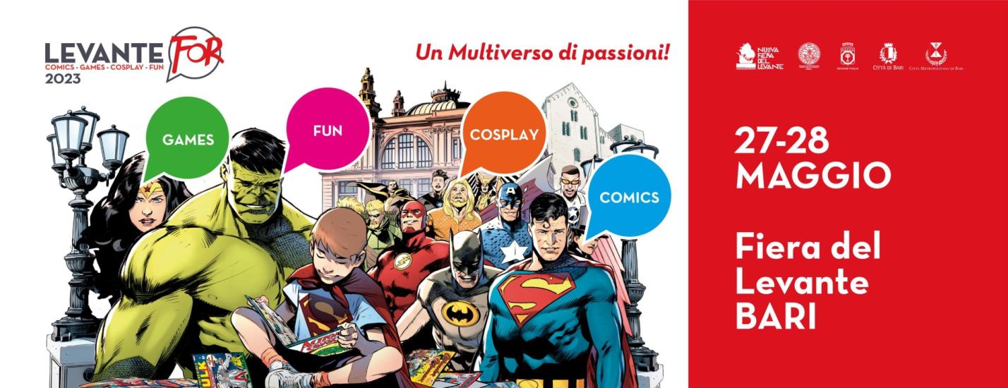 Bari, fumetti, games, cosplay e concerti in Fiera con LevanteFor - La ...