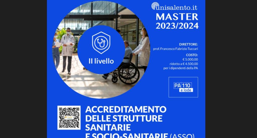 UniSalento, presentata quarta edizione del Master in Accreditamento strutture sanitarie e socio ...