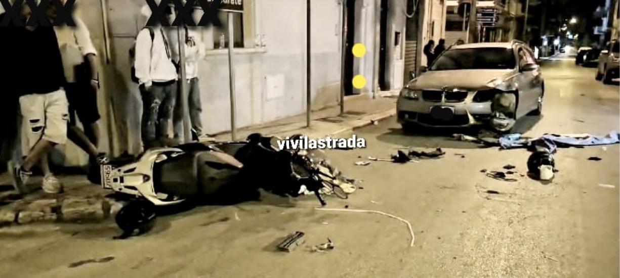 Moto contro auto nel pieno centro di Conversano: muore un ragazzo di 17 ...