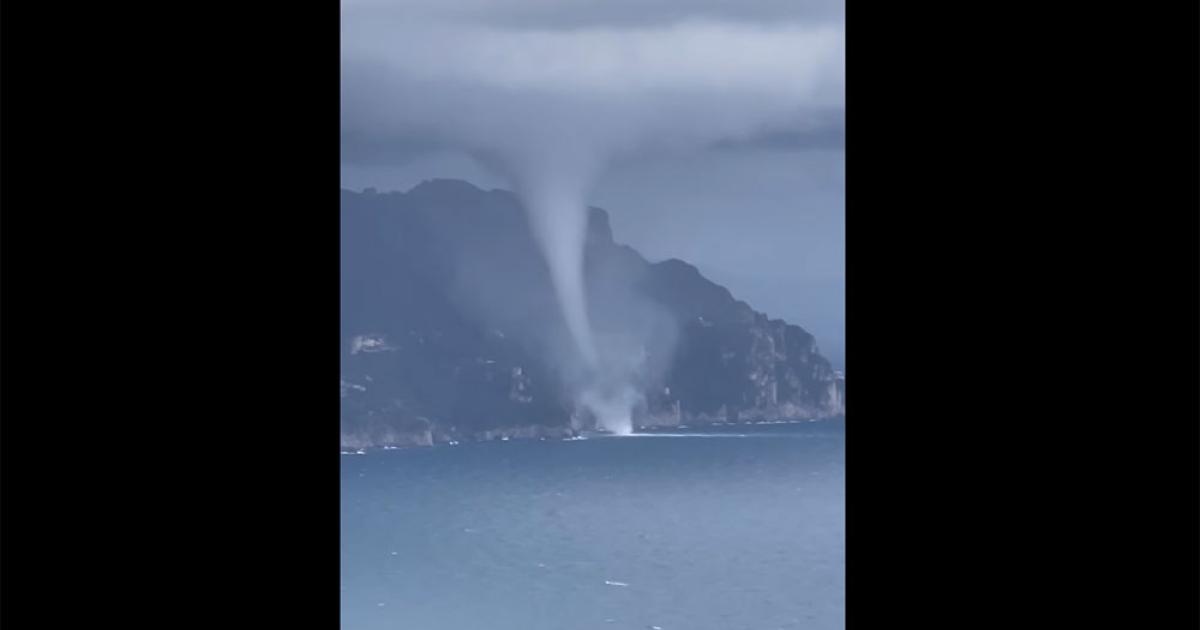 Tromba marina Costiera Amalfitana. Tromba d'aria Salerno VIDEO - La Gazzetta del Mezzogiorno