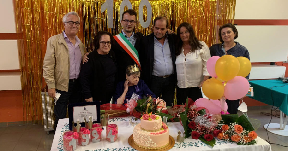 Un secolo di vita per Filomena: è festa a Mottola - La Gazzetta del Mezzogiorno