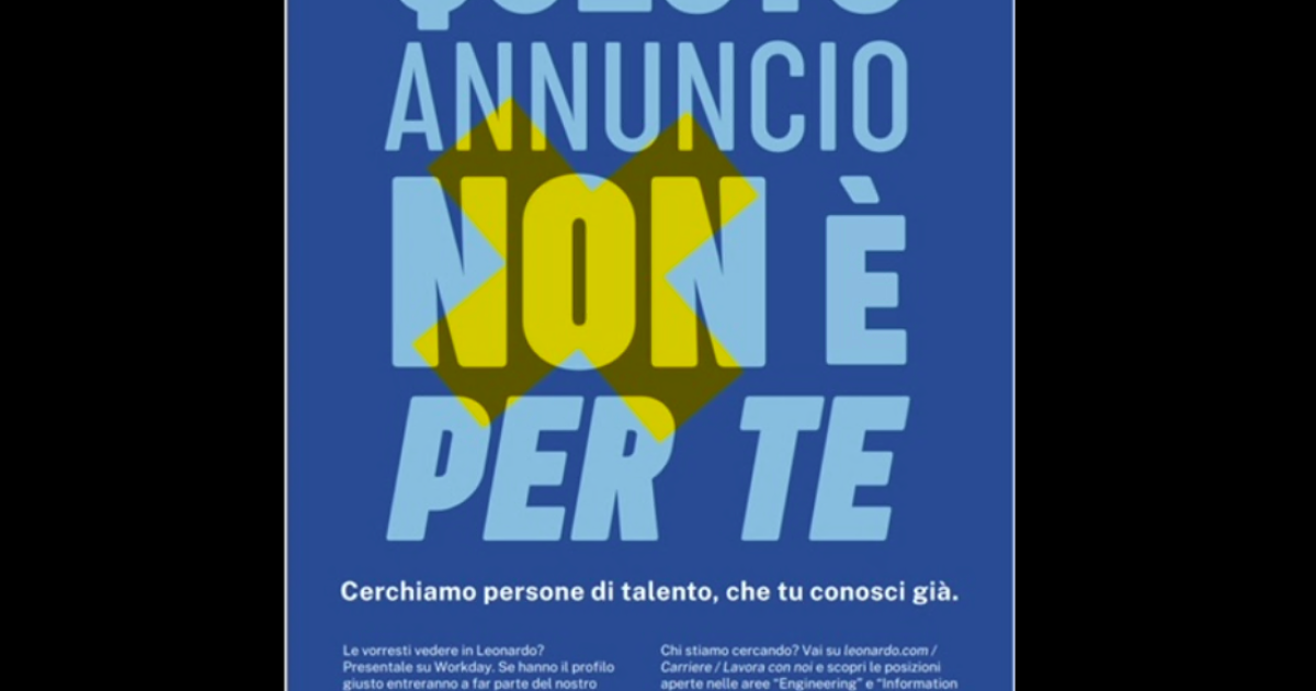 Leonardo assume, la mail ai dipendenti: «Porta un amico: se candidato ...