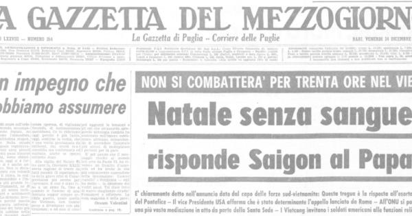 Vigilia di 57 anni fa col ricco menu barese - La Gazzetta del Mezzogiorno
