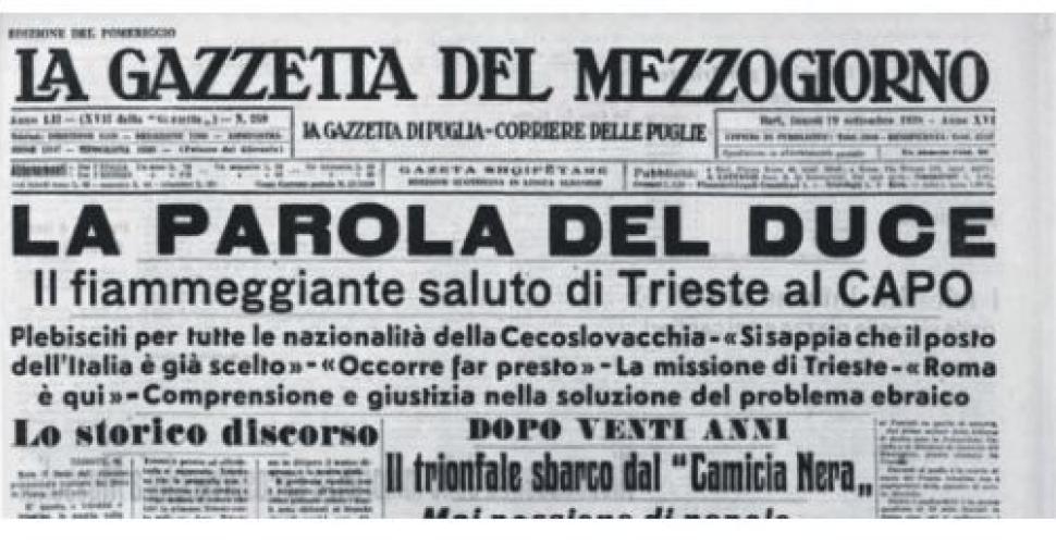 La grande vergogna delle leggi razziali - La Gazzetta del Mezzogiorno
